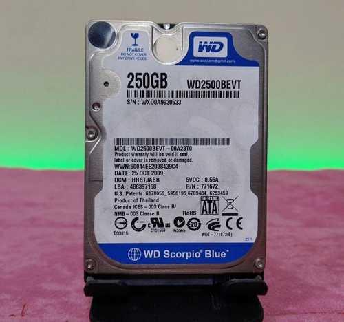 HDD Жесткий диск 250 Gb/WD/2,5"