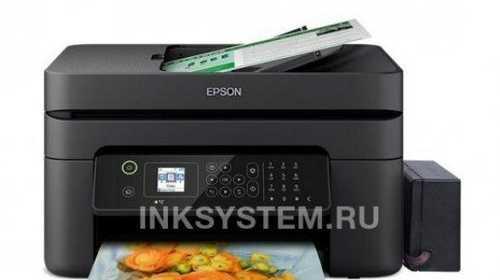 Мфу Epson Workforce WF-2850 с снпч и чернилами