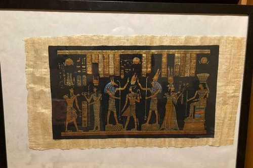 Картины "Древний Египет" на папирусе в рамках IKEA