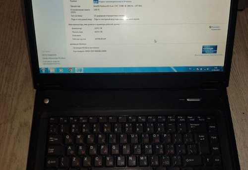 Ноутбук depo C8511 на SSD 120Гб