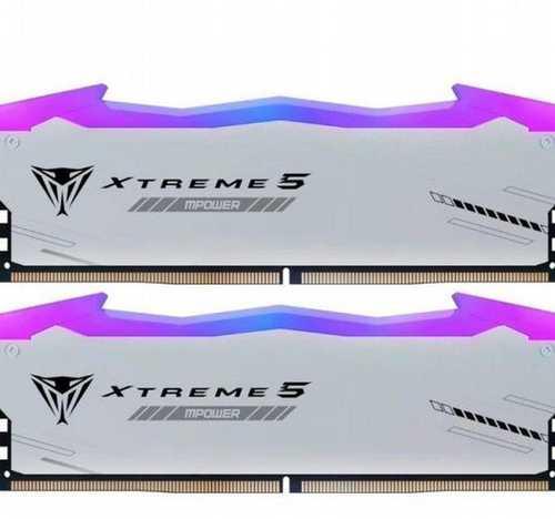 Patriot dimm DDR5 2x16Gb pvxr532G64C32KM Viper Xtreme 5 RGB 6400Mhz CL32 1.4В с радиатором