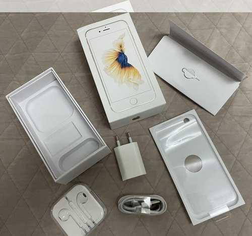 Коробка и аксессуары от iPhone 6s 32 Gb Gold