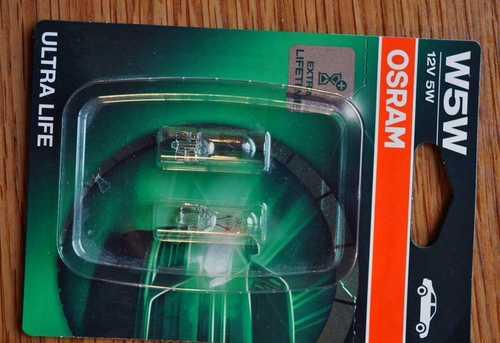 Лампочки osram, ge w5w (т10) 12в