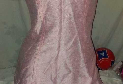 Платье настоящий винтаж 70-е розовое