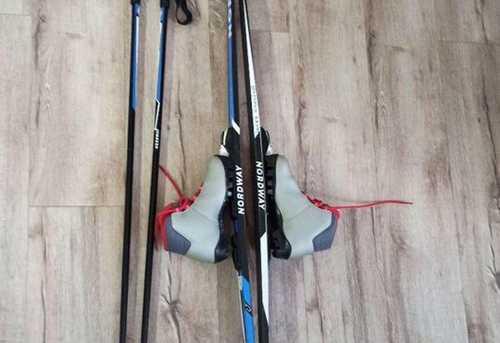 Лыжи беговые детские 160 с ботинками