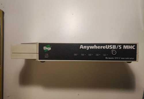 Digi anywhereusb 5 Multi-host концентратор сетевой