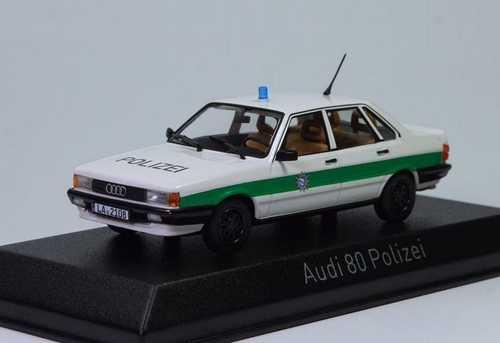 Audi 80 B2 Police Polizei 1979 год 1:43