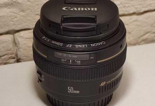 Объектив Canon EF 50mm f 1 4 usm Портретник