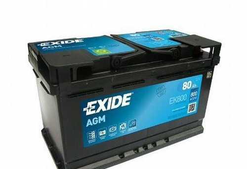 Аккумулятор 80 Ач Exide AGM на Start-Stop EK800