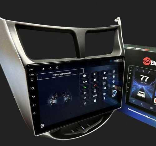 Магнитола android 2 din на Hyundai Solaris 2012