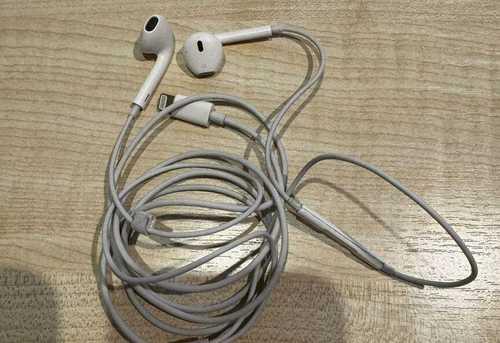 Наушники apple earpods lightning 3.5