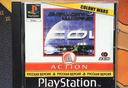Colony Wars PlayStation Штамповка Видеоигра 2CD