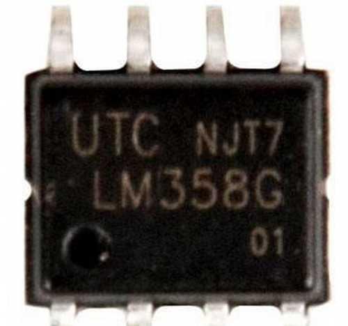 Микросхема OP AMP LM358G SOiC-8 с разбора LM358G