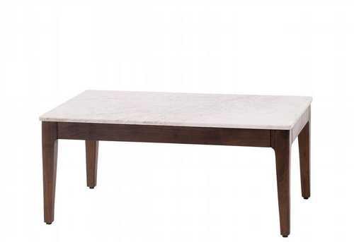 Большой столик из мрамора на деревянном основании