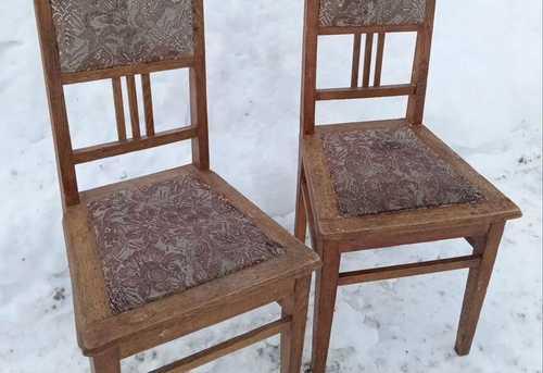 Два дубовые стула СССР. Сталинский ампир