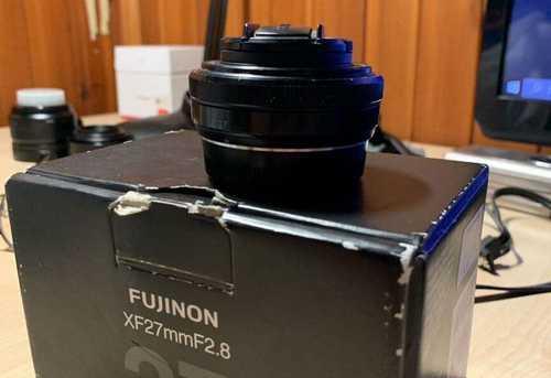 Объектив fujifilm fujinon XF 27 2.8