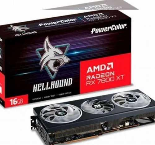 Новая RX 7800 xt 16gb Hellhound / Чек, Гарантия