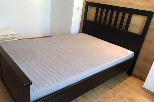 Кровать IKEA двухспальная с матрасом бу 140 200