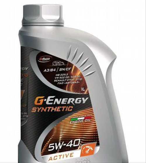 Масло моторное G-Energy Synthetic Active 5w-40 (1л