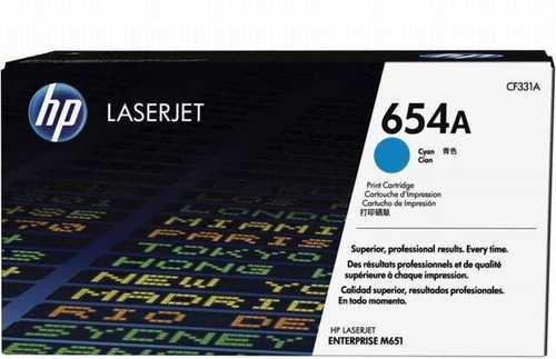 Картридж HP 654A Cyan LaserJet Toner Cartridge