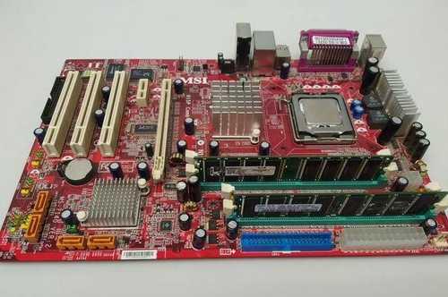 Мат. плата MSI DDR1 + DDR2