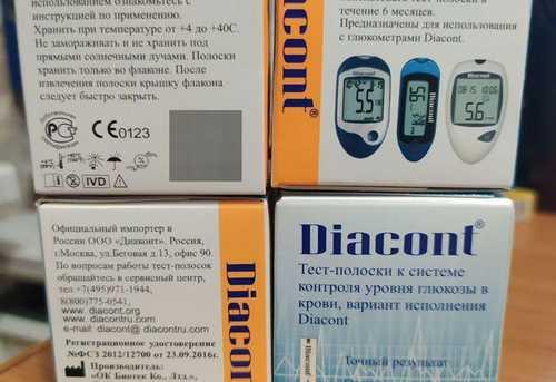 Тест полоски диаконт diacont