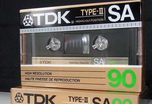 Аудиокассеты TDK SA90 Type II chrome 1987 года
