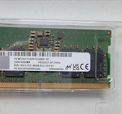 Samsung 8gb 1rx16 pc5-4800b-sc0-1010-xt Оперативна