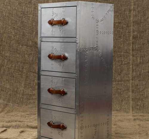 Тумба silver age 4 drawers gloss