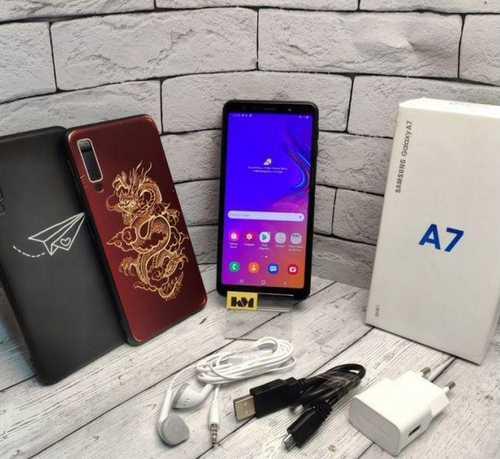 Смартфон Samsung Galaxy A7 (2018) 4/64GB Черный