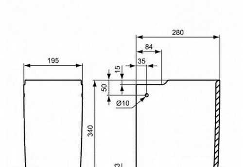 Полупьедестал Ideal standart connect E797401