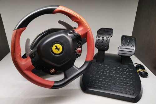 Руль игровой с педалями Thrustmaster Ferrari 458