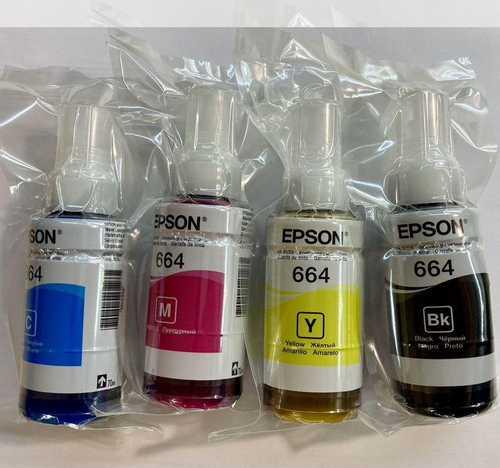 Оригинальные чернила Epson 664 672 для L series