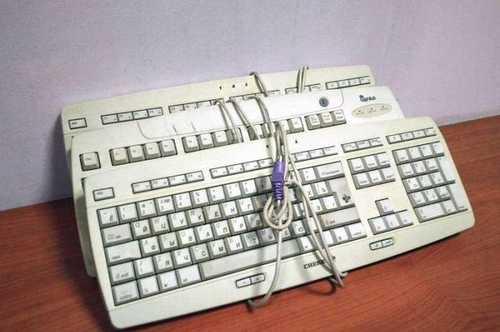 Клавиатура PS/2 белая