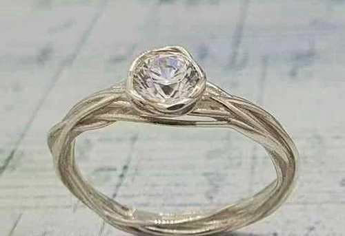 Помолвочное кольцо из серебра