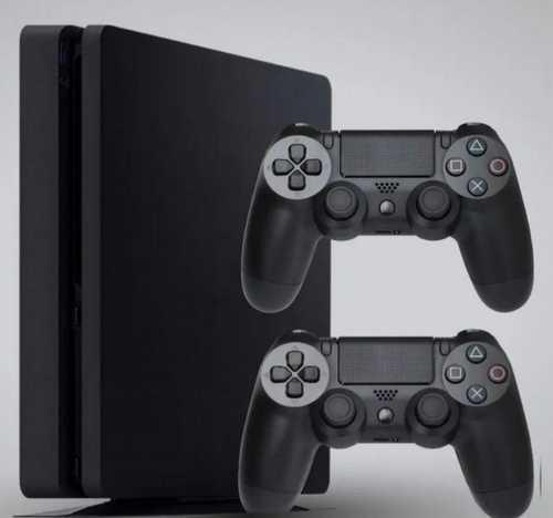 Sony playstation 4 slim 1tb 2 геймпада