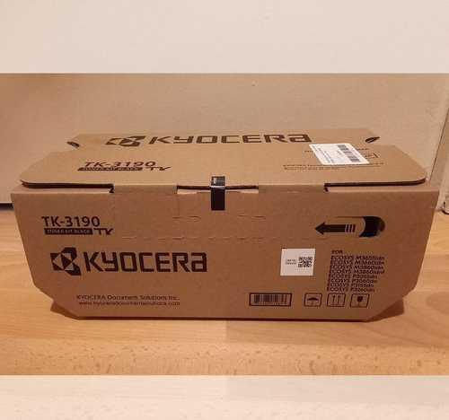 Новый оригинальный картридж Kyocera TK-3190