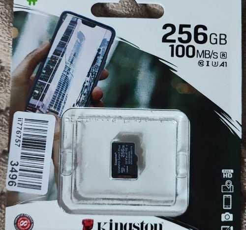 256GB Карта памяти Microsd Kingston