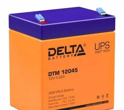 Аккумулятор дия ибп Delta DTM 12045 (12V 4,5Ач)