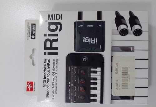 IRig midi (миди интерфейс для устройств Apple )