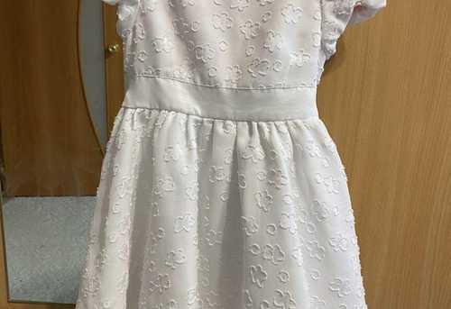 Платье для девочки белое рост 104