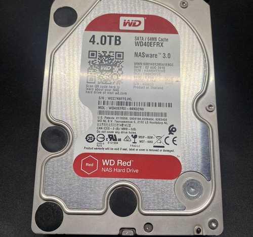 Жесткий диск wd red 4tb