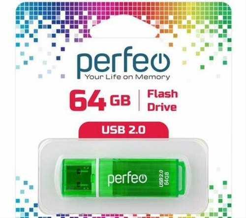 Флэшка 64Gb USB 2.0 прозрачная PF-C13G064