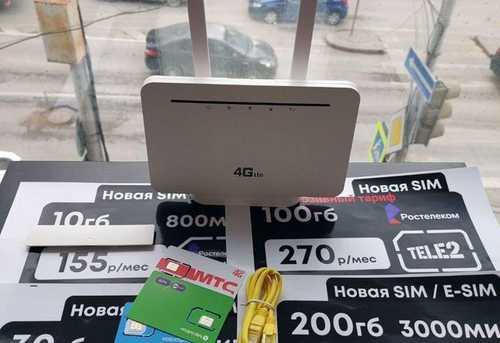 Wi-Fi роутер 4g с сим картой+ безлимитный интeрнет