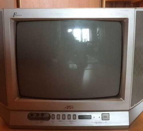 Телевизор JVC av-14F10 с настенным кронштейном
