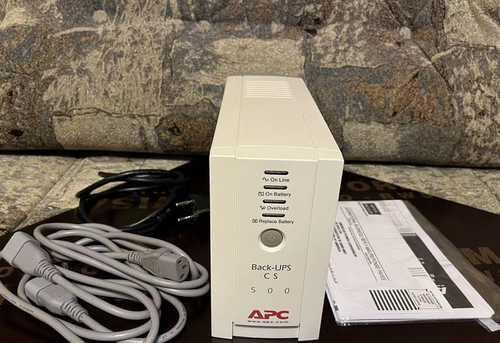 Бесперебойник APC Back-UPS CS 500