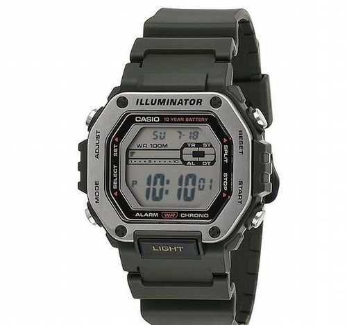 Casio MWD-110H-3AV green 47мм Часы