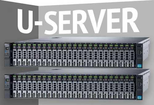 Сервер Dell R730XD 24S 2x99Av4 256G H730pm 2x750W