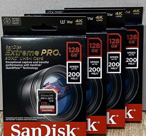 Карта памяти Sandisk sdxc 128Gb Extreme Pro