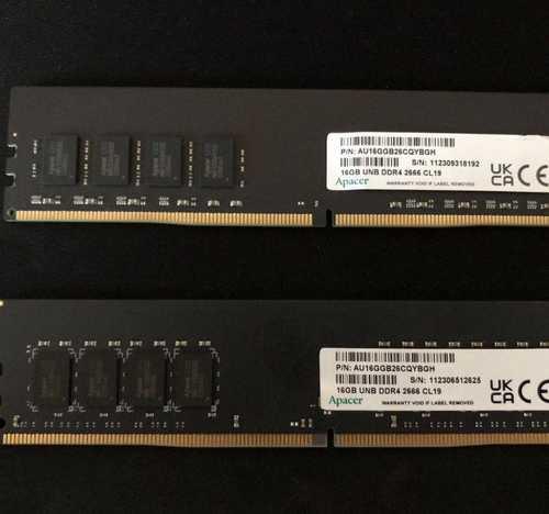 Оперативная память Apacer DDR4 32GB (2x16)